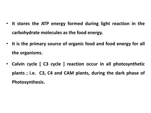 C3 cycle | PPTX | Chemistry | Science