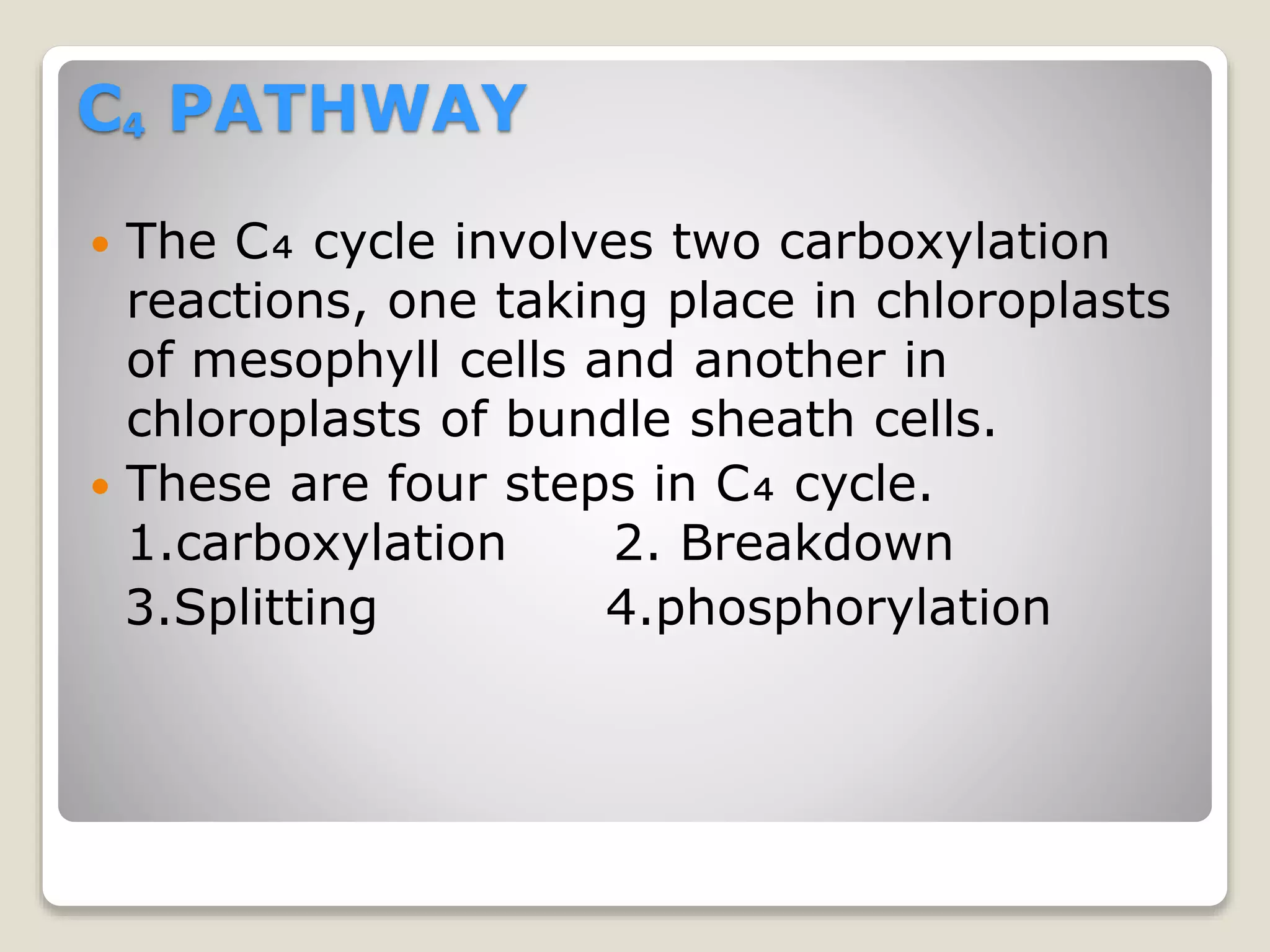 C3cycle and c4 cycle | PPTX