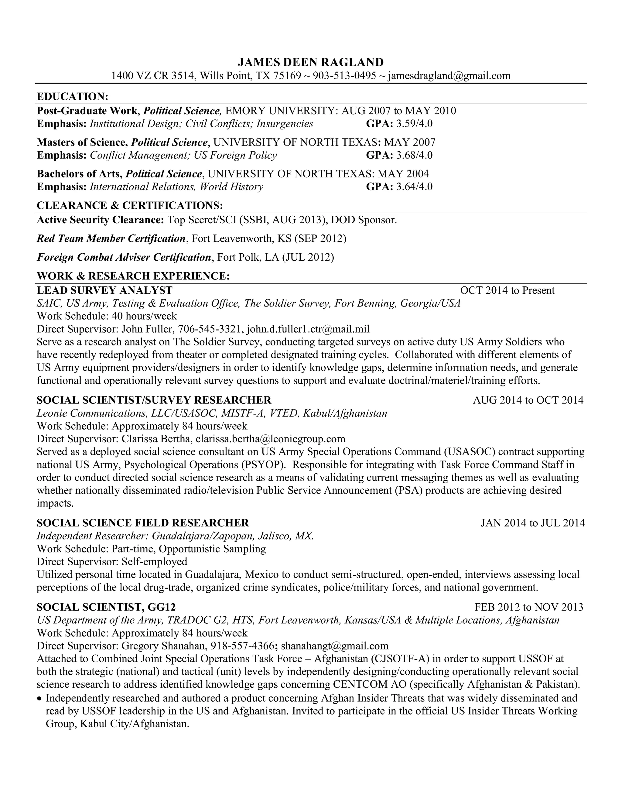 JAMES_DEEN_RAGLAND_CV | PDF