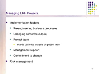 ERP project mgt approach | PPT