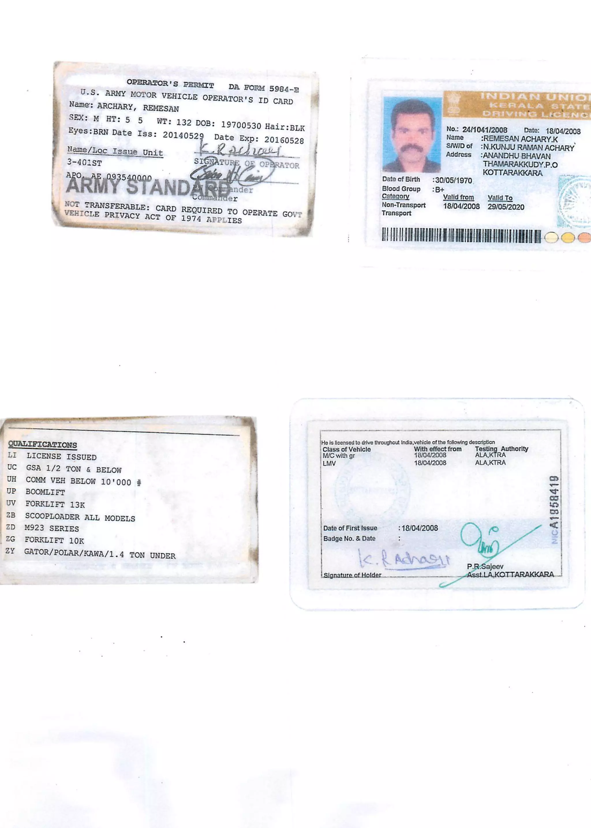 ramesh driving license | PDF