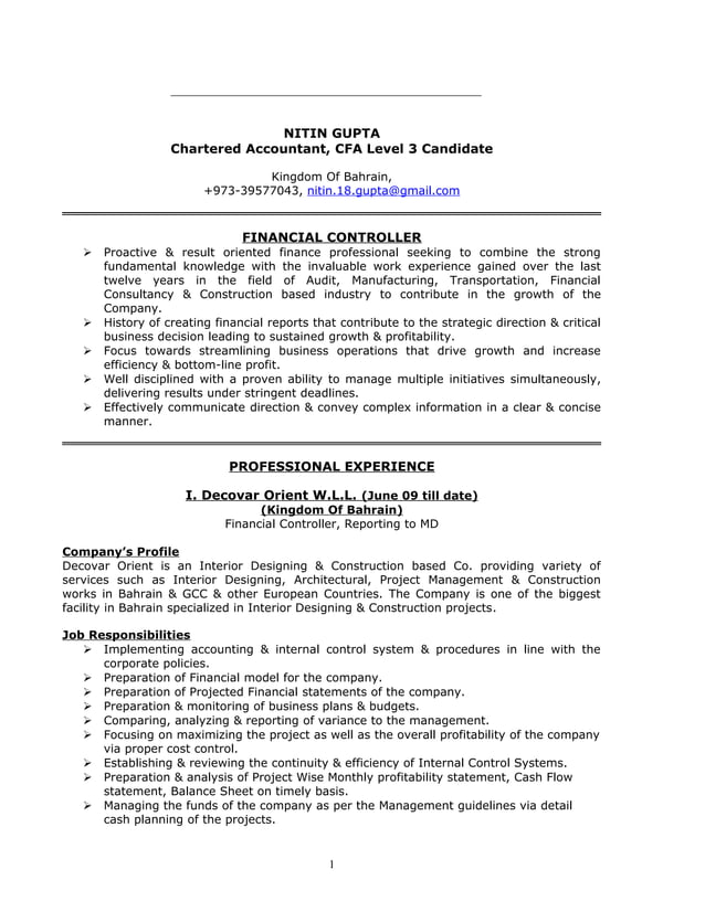 Nitin Gupta_CV | PDF