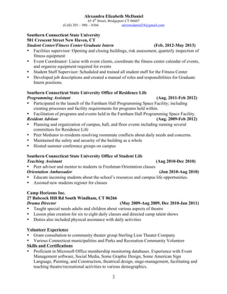 A McDaniel Resume | PDF