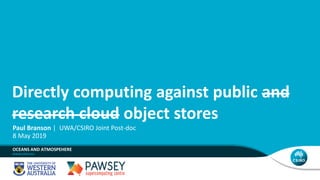 Python analytics from HPC to public object stores | PDF