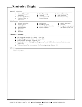 Kimberley Wright Resume | DOCX