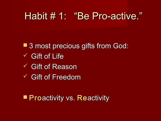 7 Basic Habits | PPT