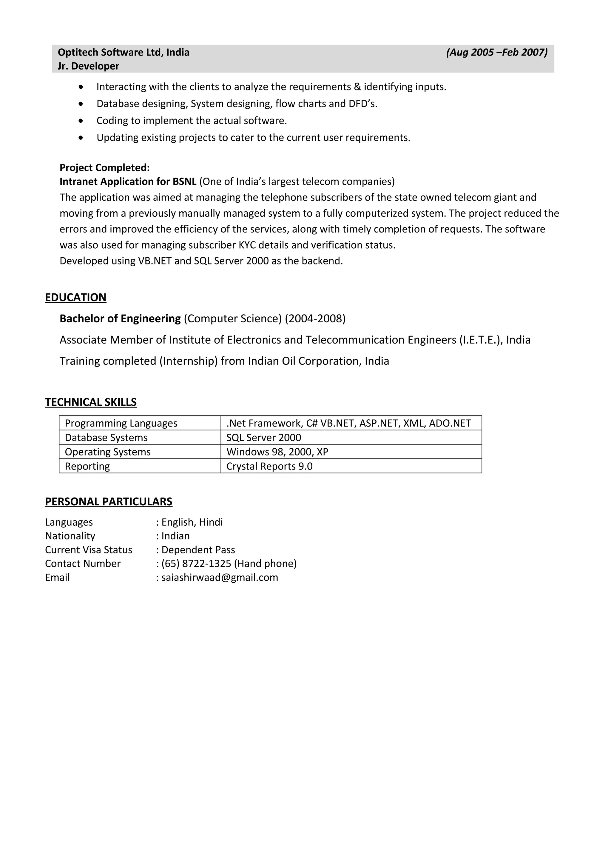 Ruchi Prakash Profile | PDF