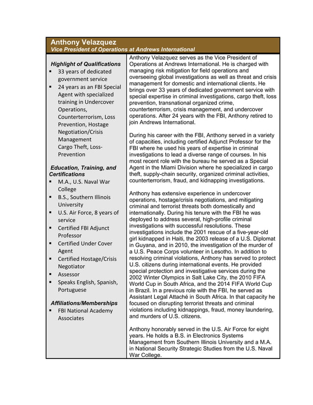 Anthony Velazquez.AI Bio-Final Apr-2016 | PDF