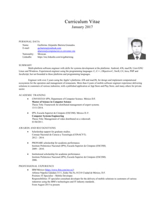 Curriculum vitae en | PDF