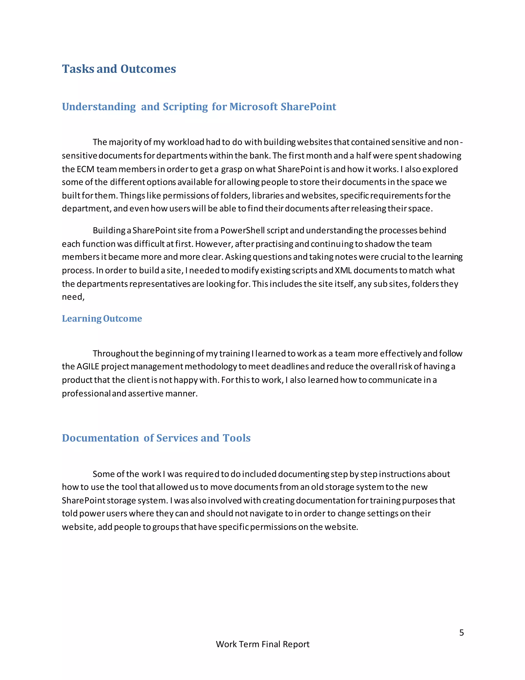 Work Term Final Report | DOCX