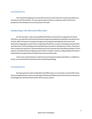 Work Term Final Report | PDF