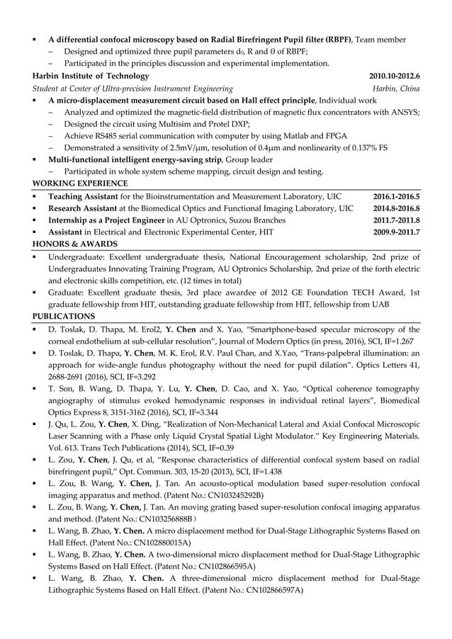 Yanjun Chen_1017_English Version | PDF