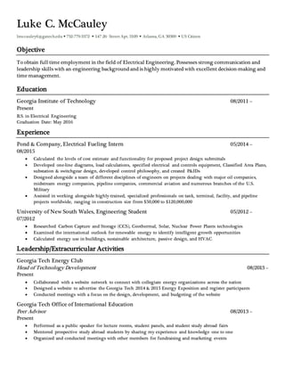 luke_new_resume | DOCX | Civil Engineering Industry | Industries