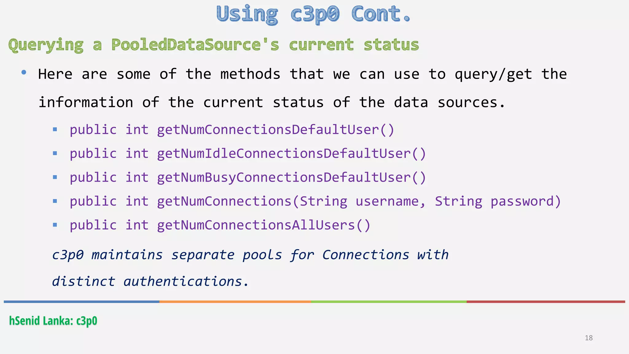 Database Connection Pooling With c3p0 | PPT Database Connection Pooling With c3p0 | PPT