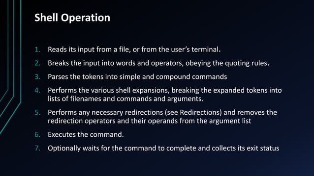 Introduction to shell | PPT | Free Download