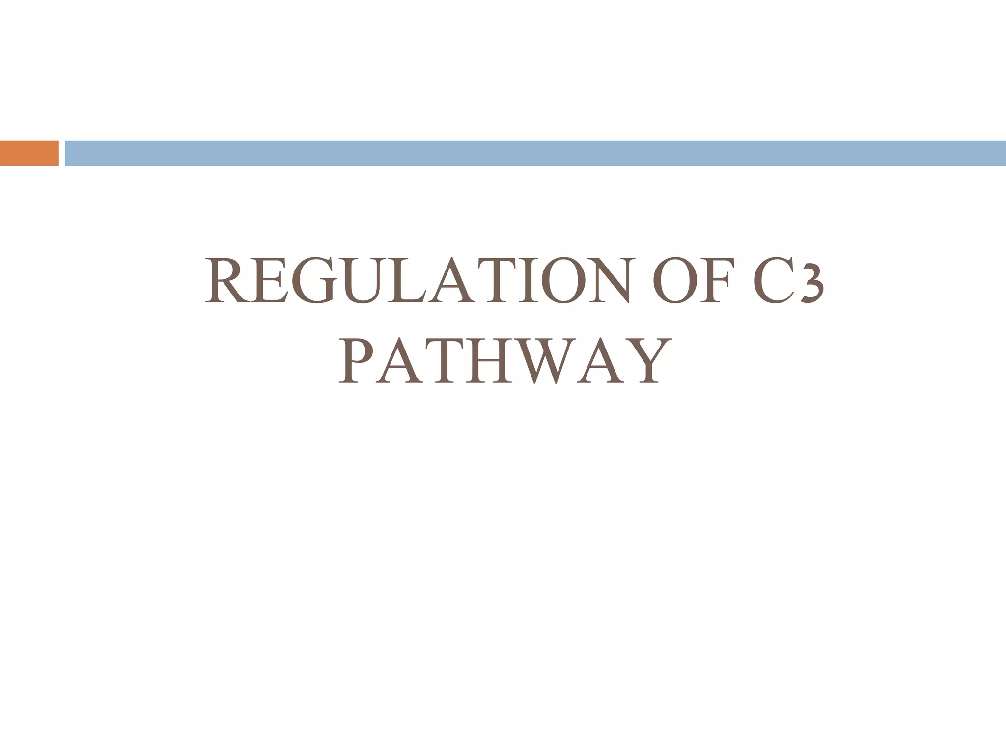 C3 pathway in plants. | PPTX
