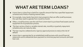 Credit Proposal for MSME | PPTX