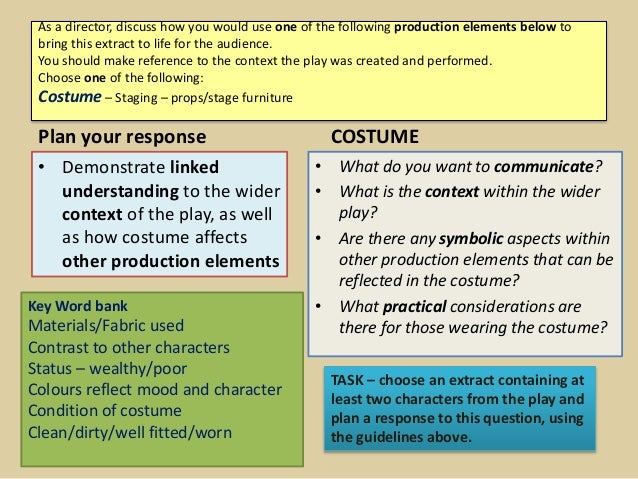 GCSE Drama: C3 Section A: Revision Director.2