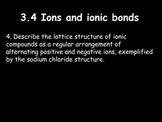 C3 syllabus statements | PPT | Chemistry | Science