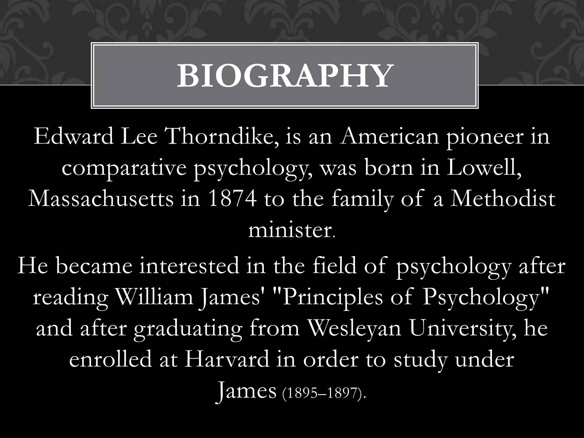Edward L. Thorndike | PDF