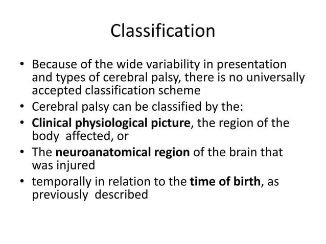4.cerebral palsy and hydrocephaly | PPT