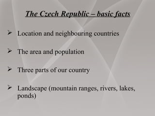 Česká republika - základní údaje | PPT
