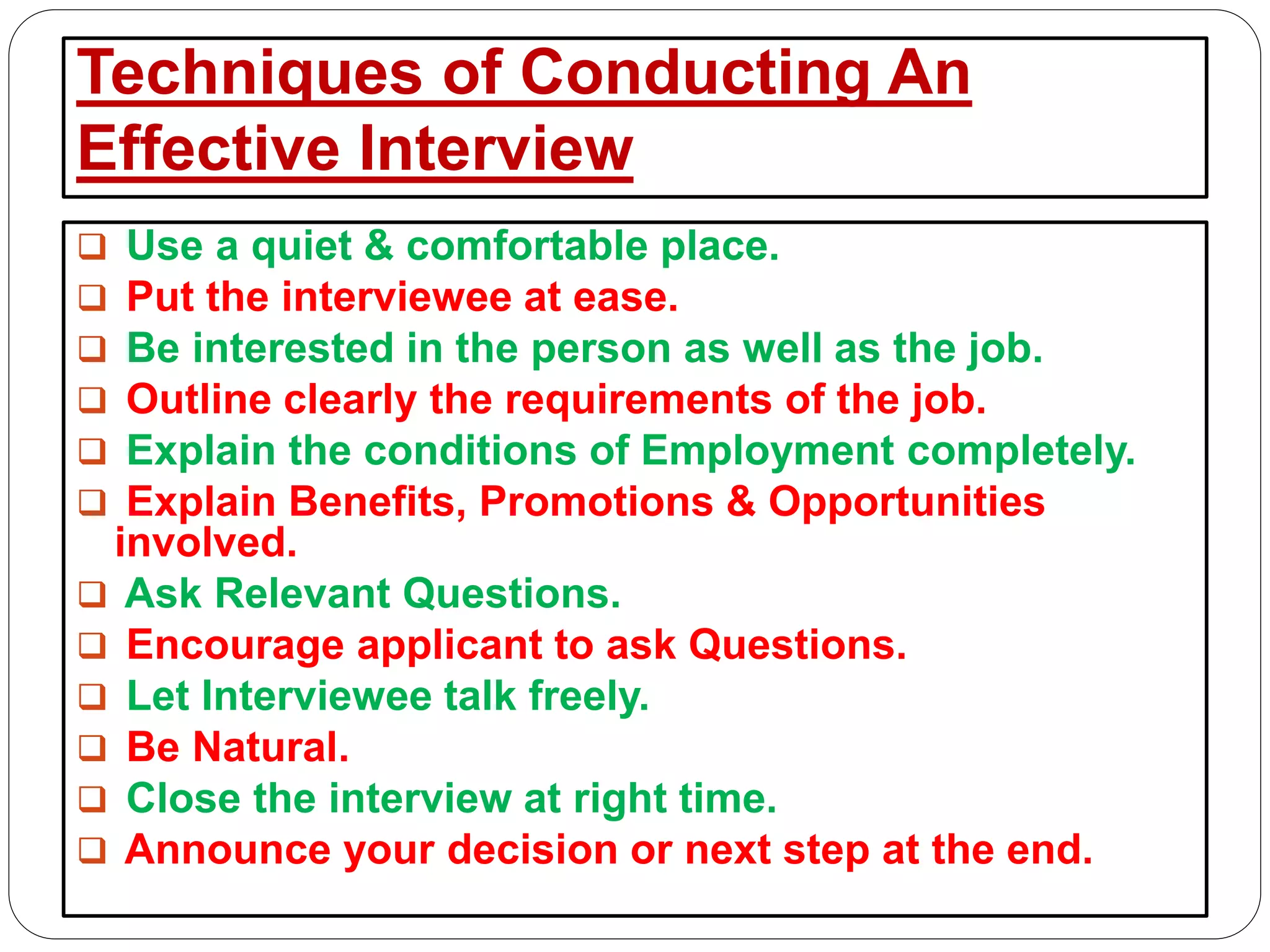 Interview Techniques | PPTX