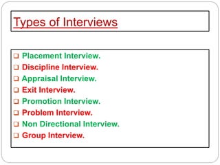 Interview Techniques | PPTX