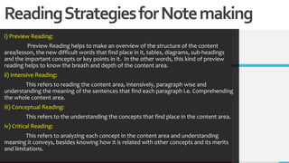 C4 note making and summary | PPT