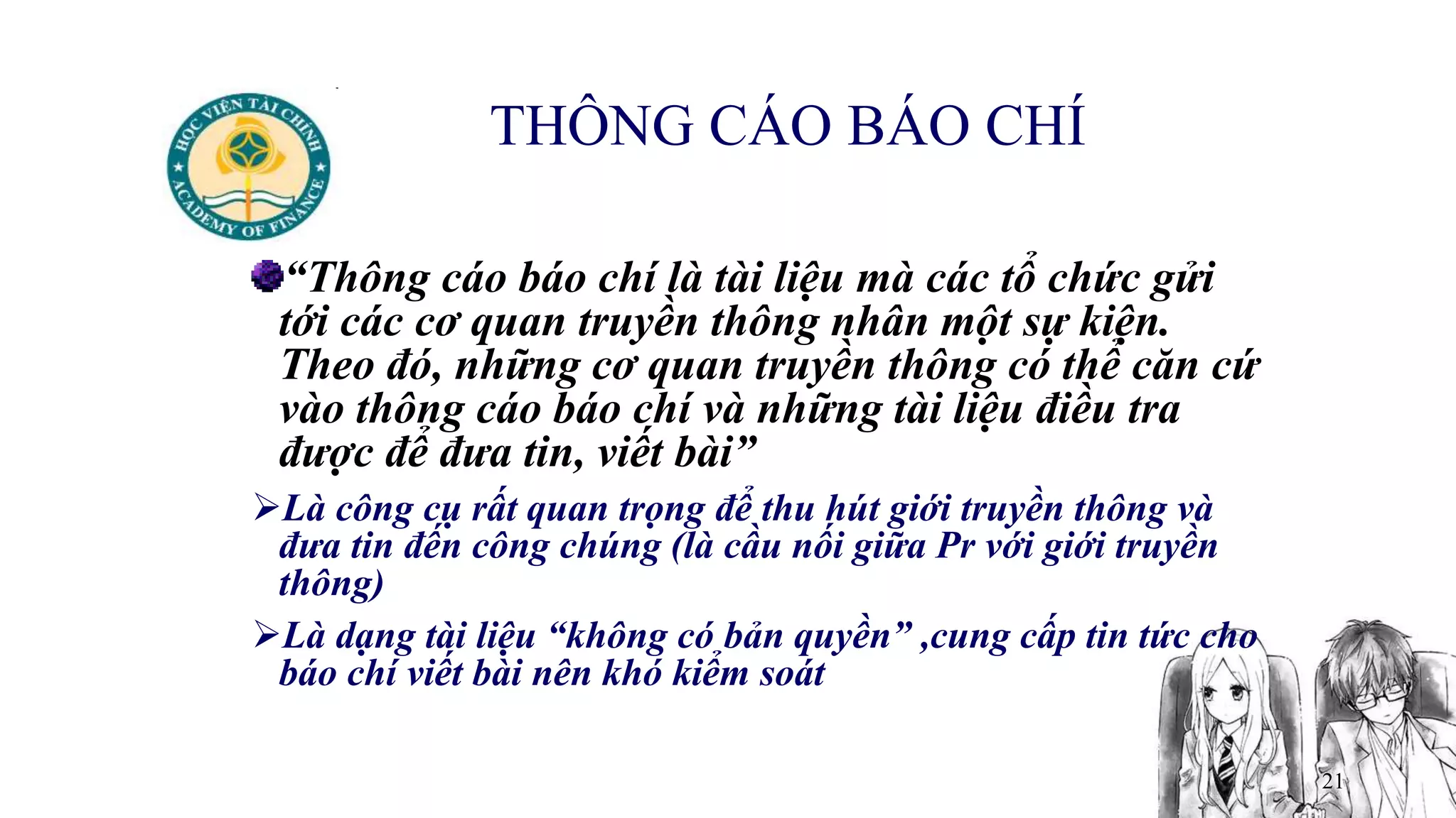 Chương 4: PR (Quan hệ Báo chí) | PPTX