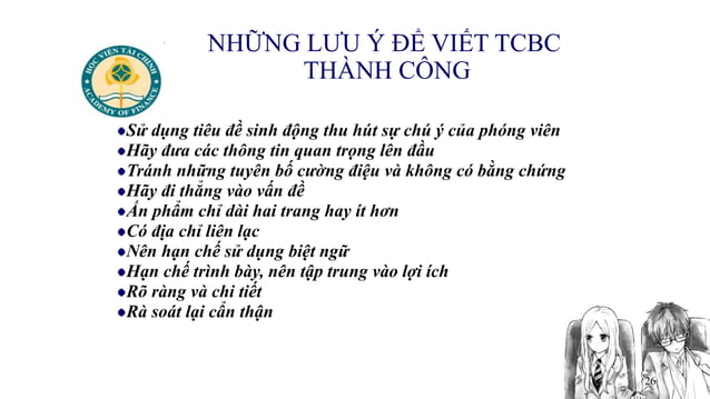 Chương 4: PR (Quan hệ Báo chí) | PPTX