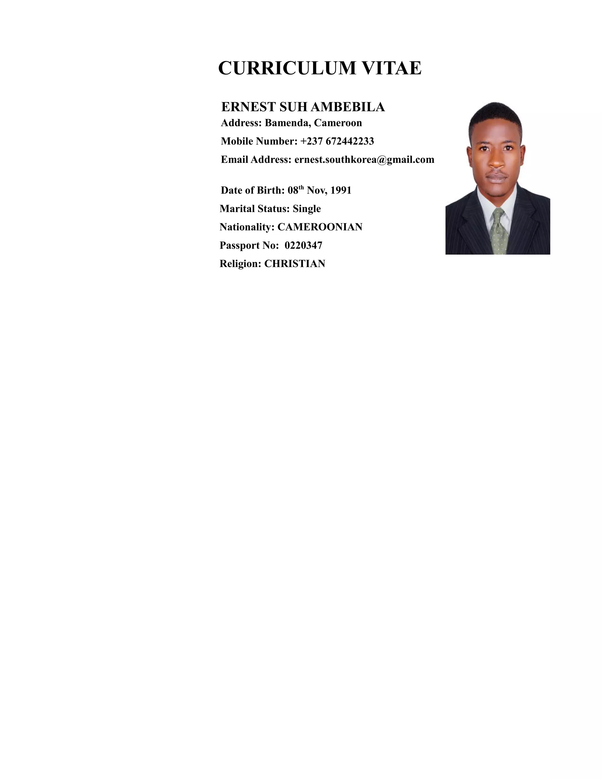 MY ENGINEERING CV | DOC