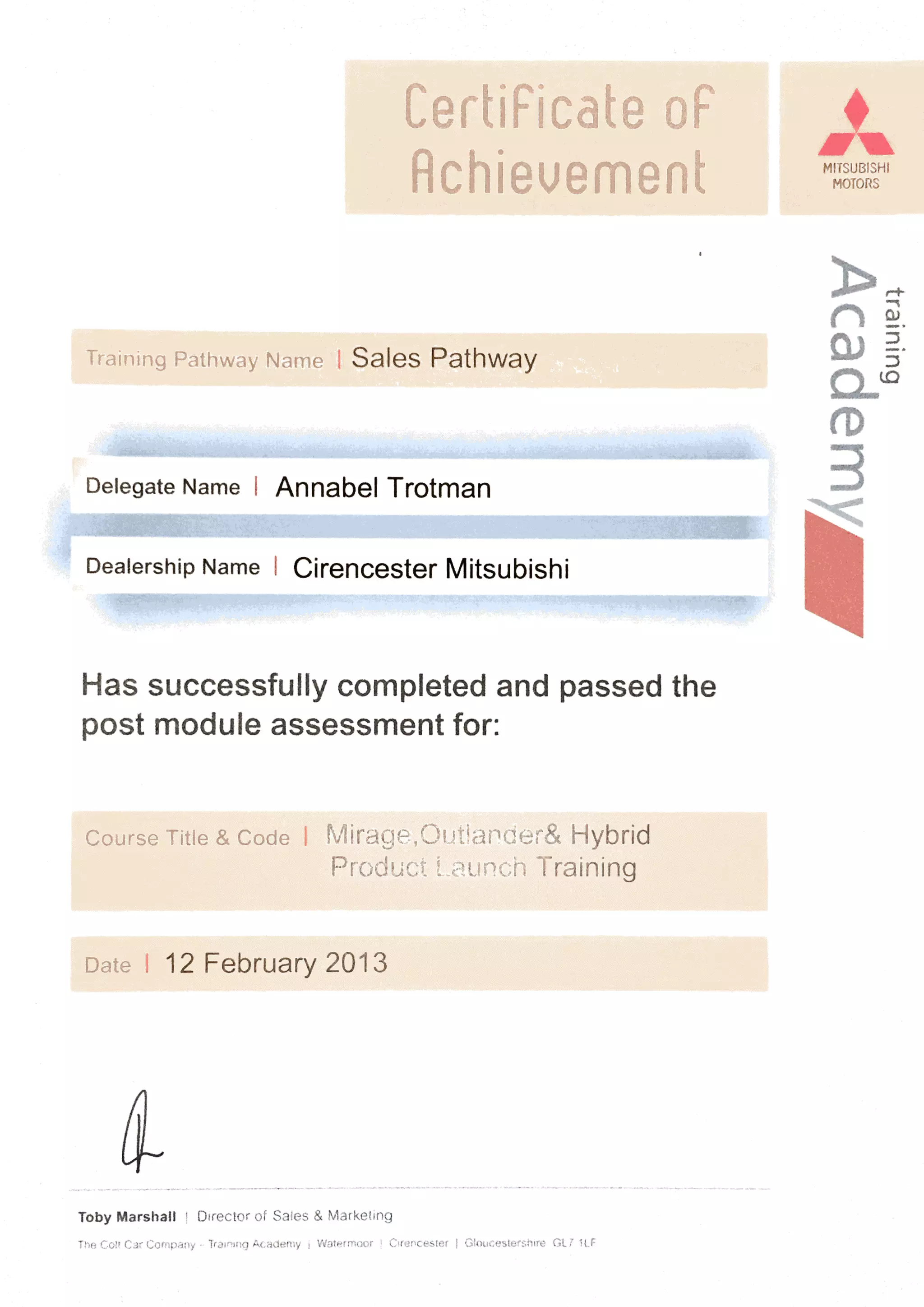 Vocational Course Certificates | PDF