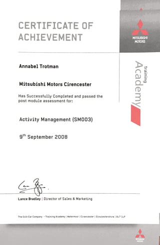 Vocational Course Certificates | PDF