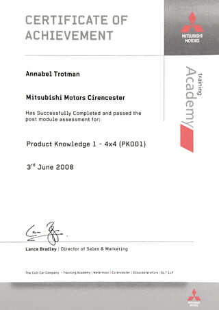 Vocational Course Certificates | PDF