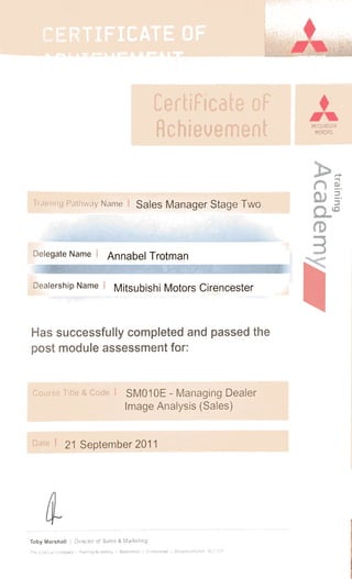 Vocational Course Certificates | PDF