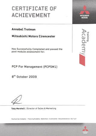 Vocational Course Certificates | PDF