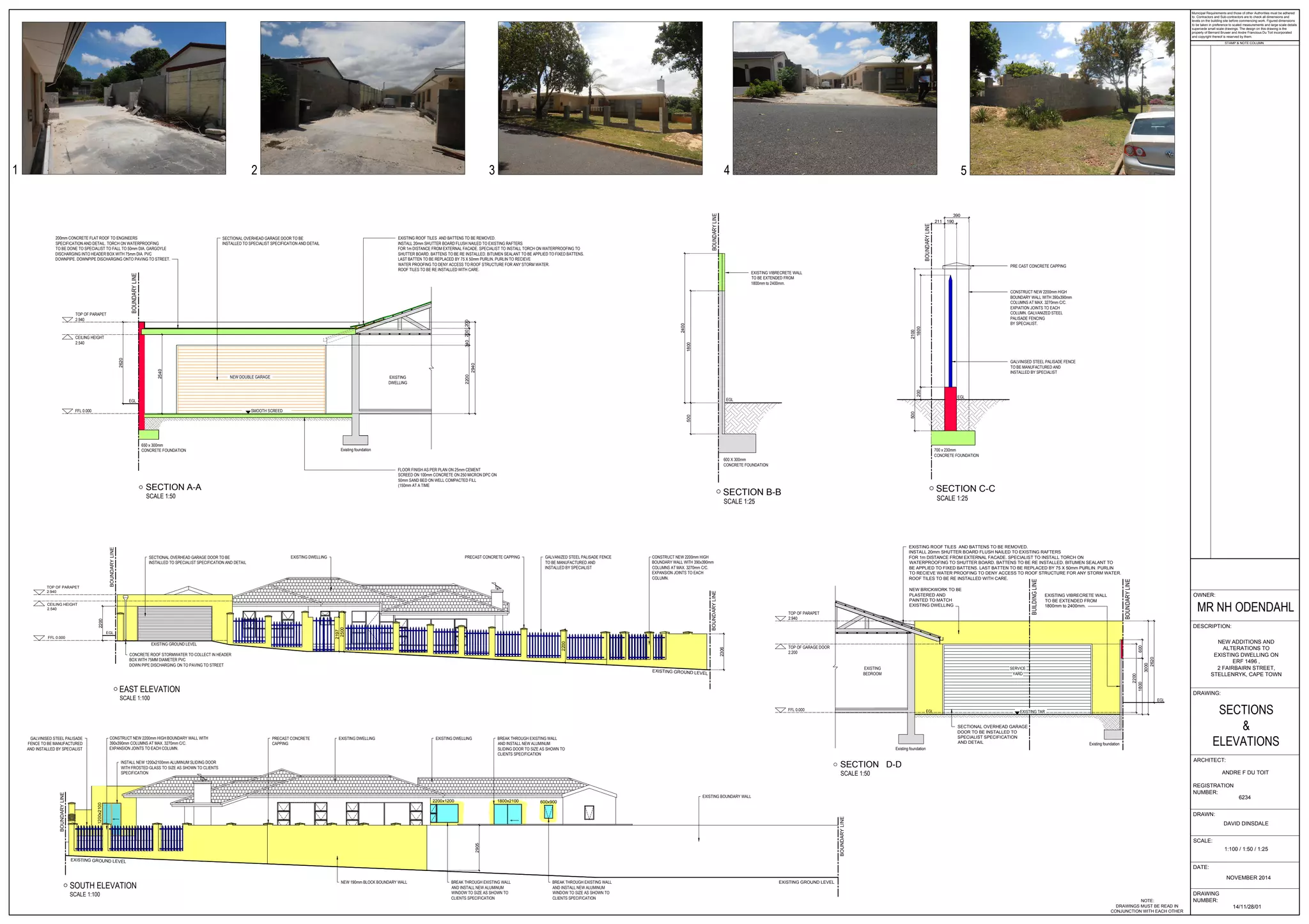 House Odendahl (SECTIONS&ELEVATIONS)-A1 (2) | PDF | Construction ...