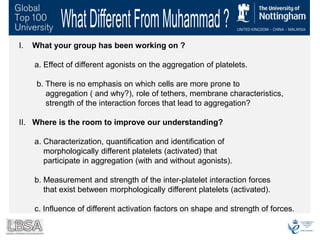 Presentation at QMC Nottingham | PPT
