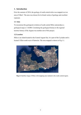 The Geology of South Central Milos, L.Begley. | PDF