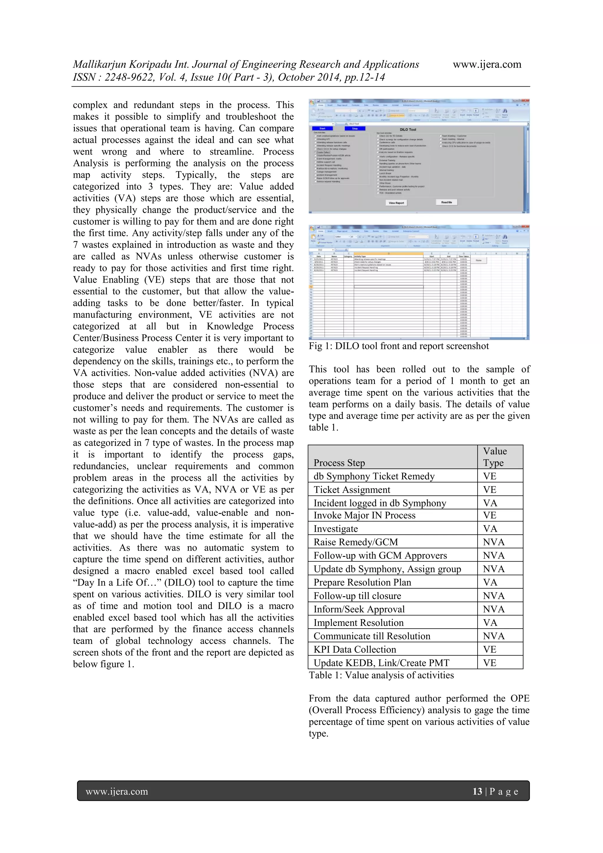 Productivity Improvement by Applying DILO (Time and Motion) and Lean Principles | PDF