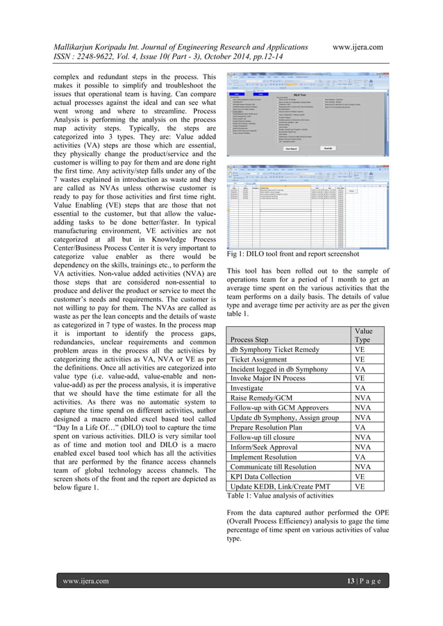 Productivity Improvement by Applying DILO (Time and Motion) and Lean ...