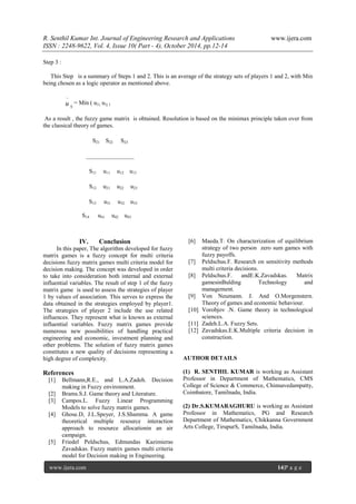Optimization of Fuzzy Matrix Games of Order 4 X 3 | PDF