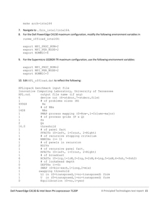 Dell PowerEdge C4130 & Intel Xeon Phi coprocessor 7120P | PDF