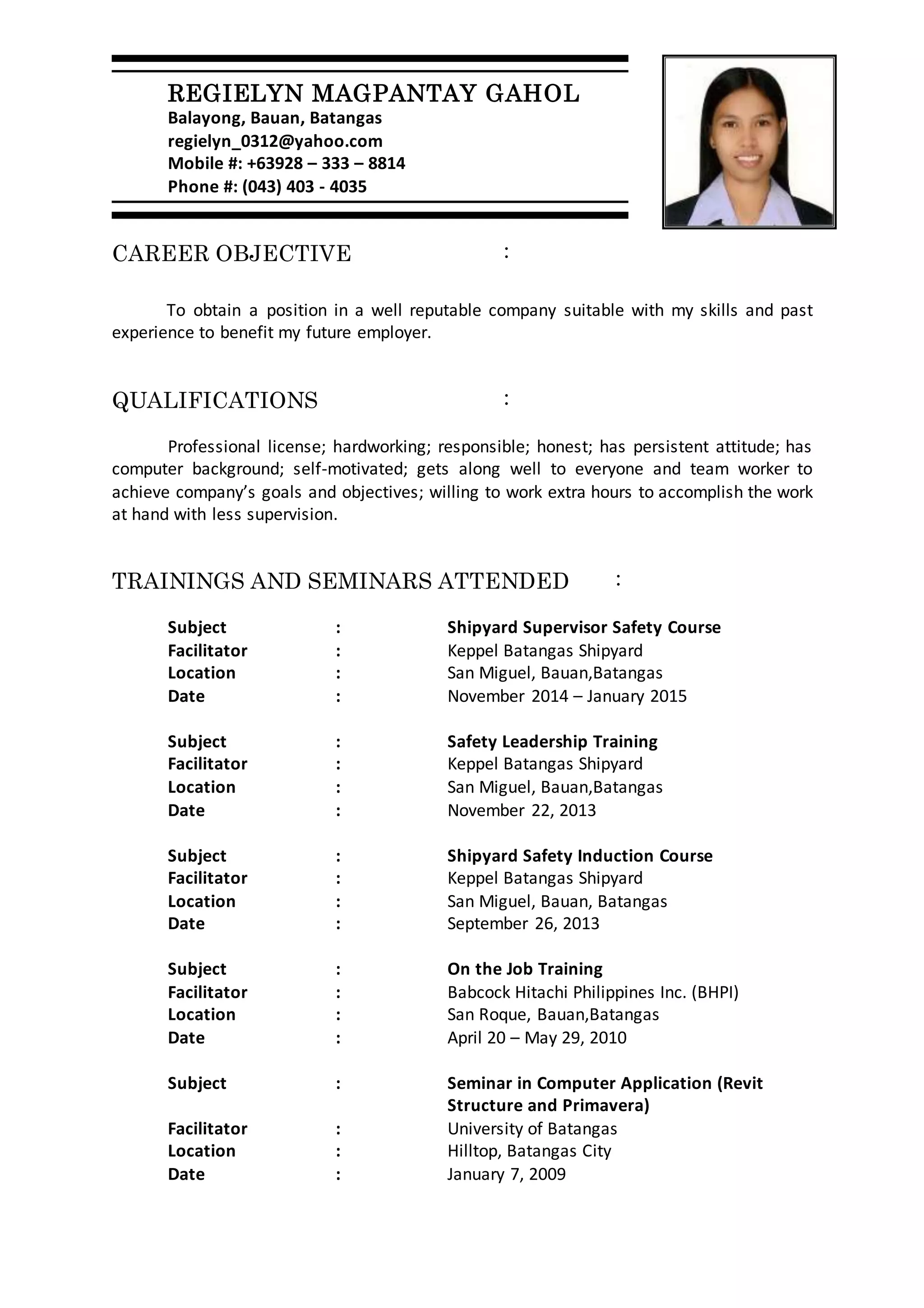regielyngahol(resume_cv) | PDF