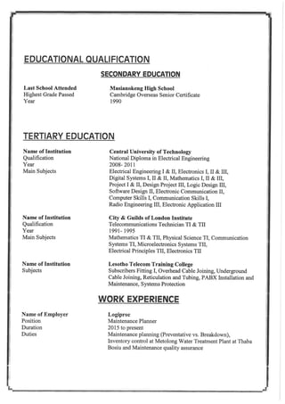 CV + Certificates | PDF