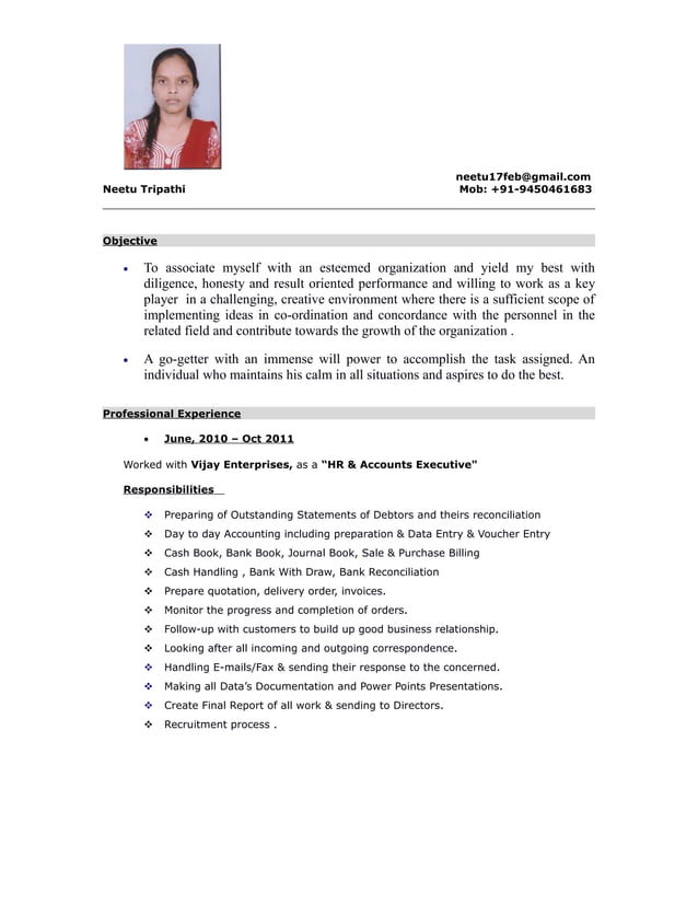 Resume[1](1) | ODT | Business Accounting & Finance | Business