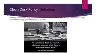 Clean Desk Policy | PPTX