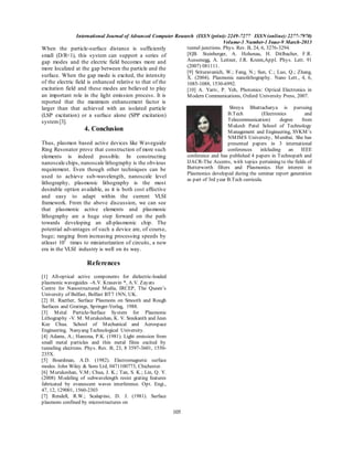 Plasmonics based VLSI Processes | PDF