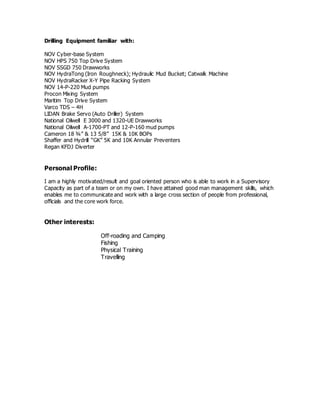 Curriculum Vitae | DOCX | Business and Finance